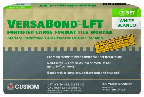Mortar for large format tile or stone - Coverings