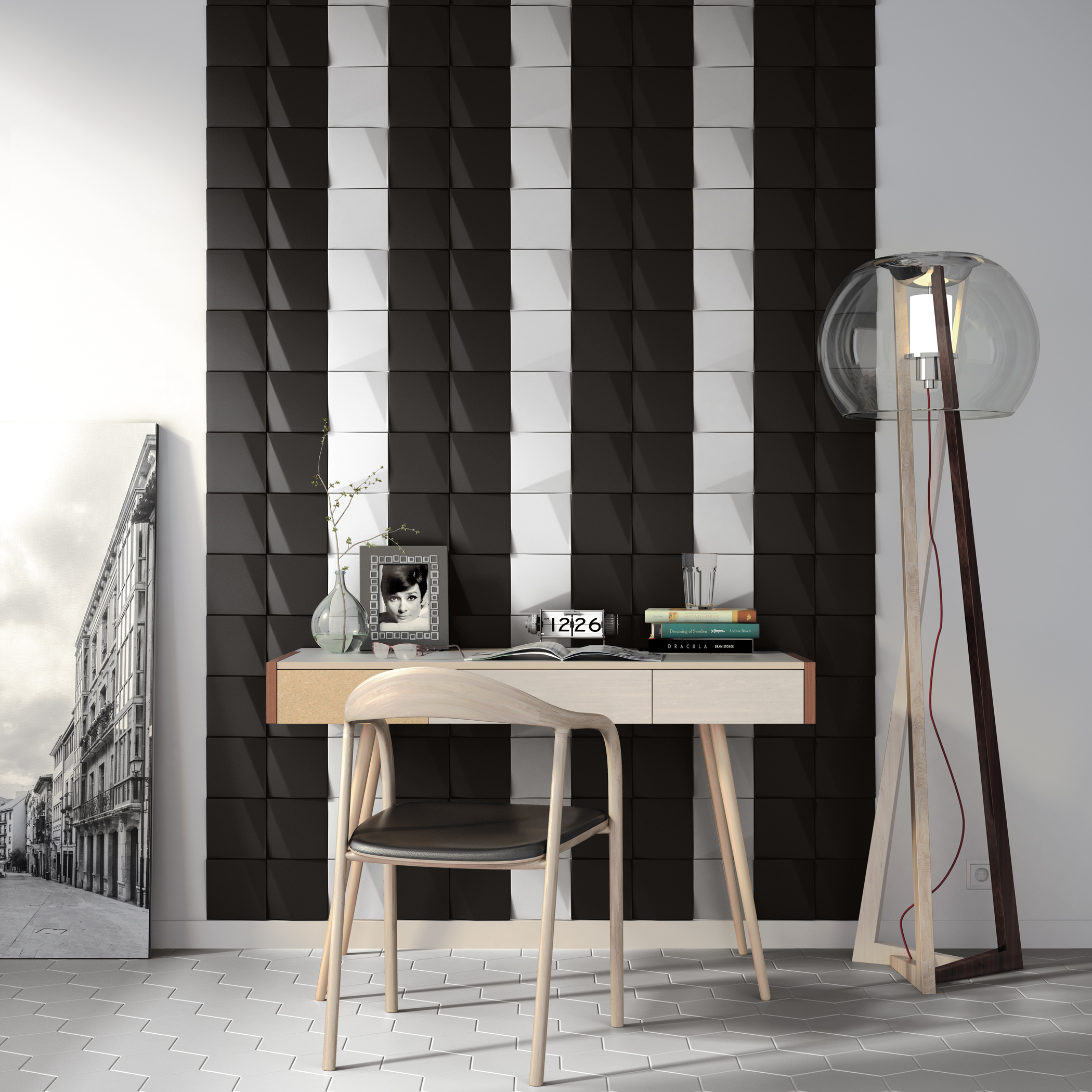 Three dimensional relief ceramic tiles - Coverings