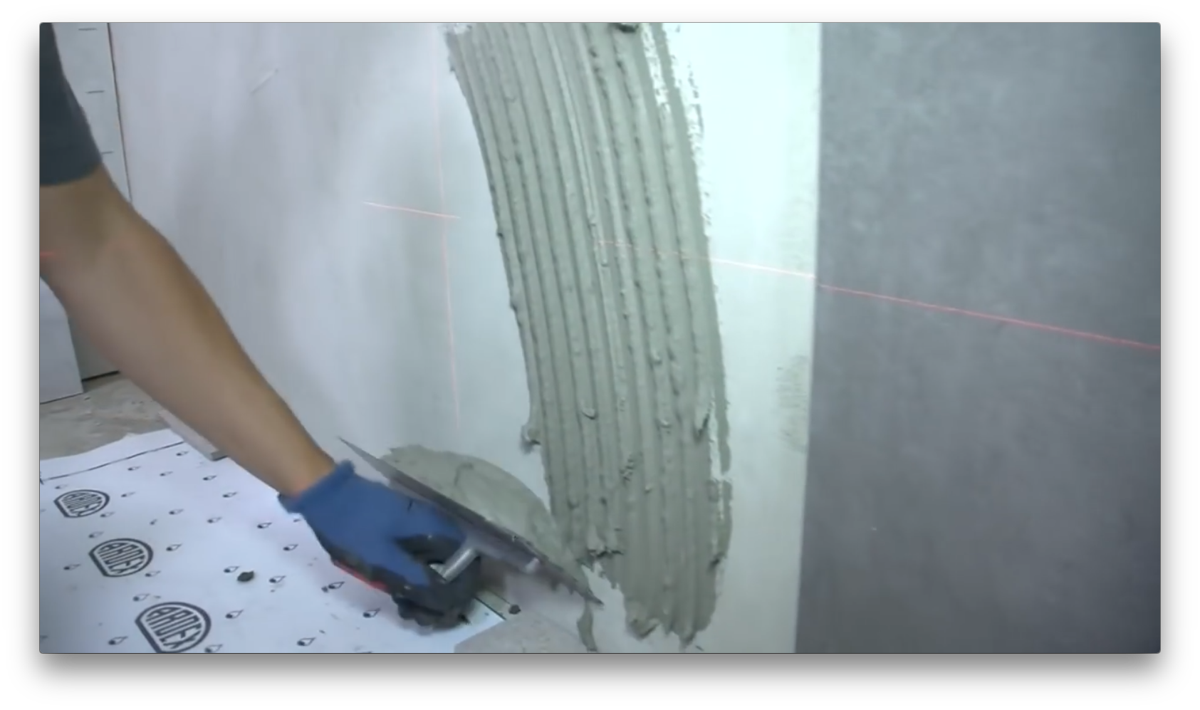 Rapid-dry tile and uncoupling membrane mortar - Coverings