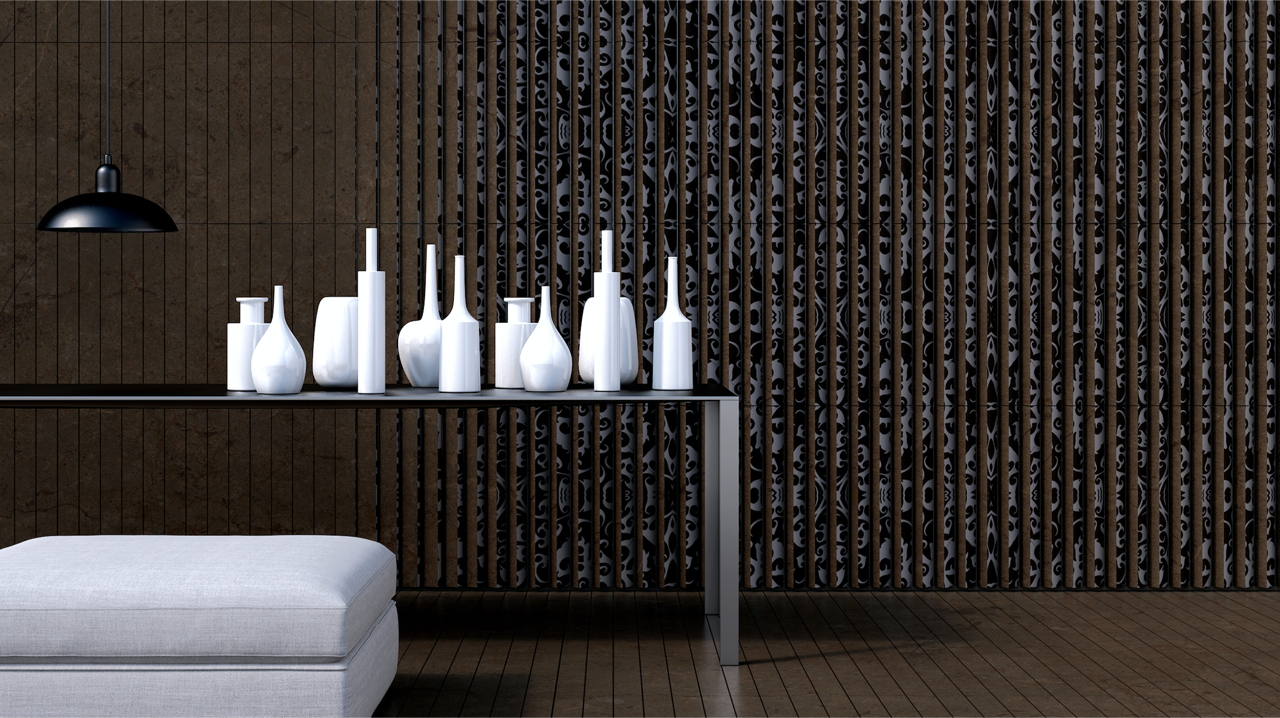 Wall tiles use slender profile that reveals patterns - Coverings