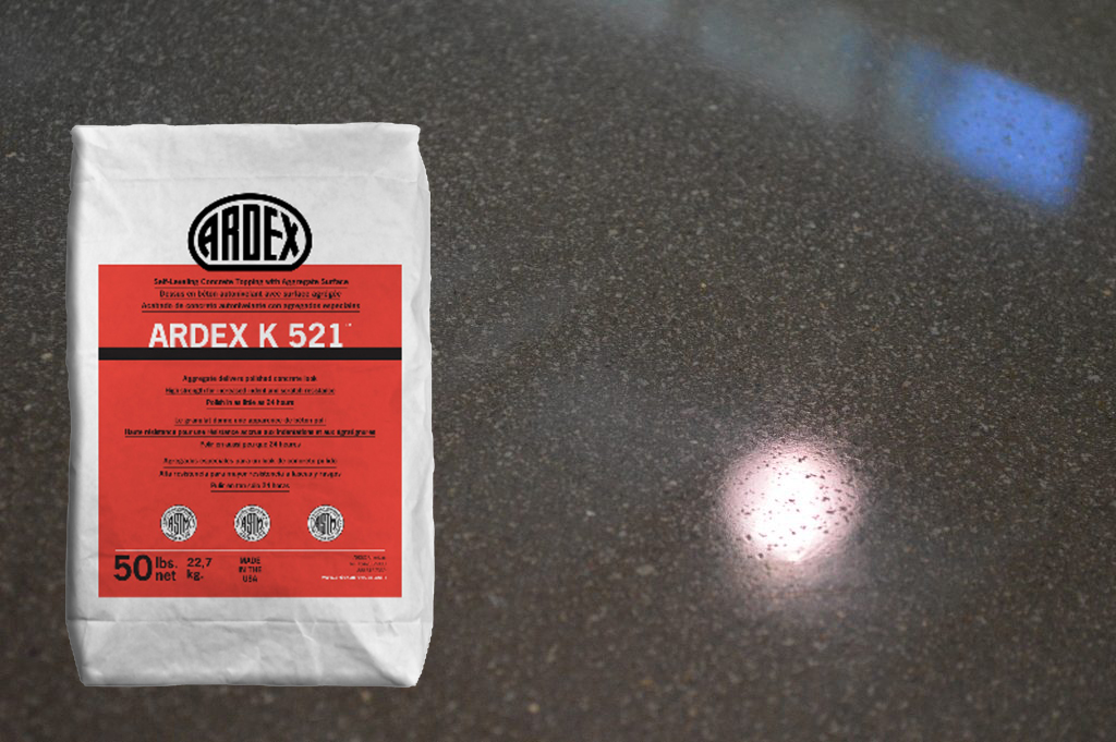 Self-leveling concrete topping with aggregate surface - Coverings