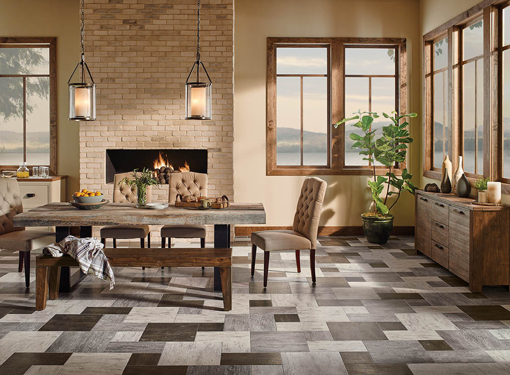 Engineered tile mimics the look of reclaimed wood - Coverings