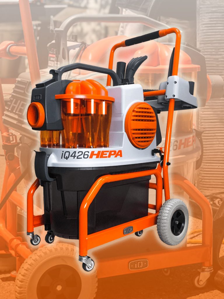 Cyclonic dust extractor with HEPA filtration - Coverings