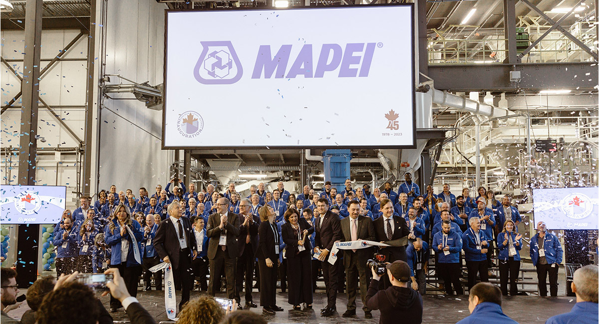 Mapei Canada Inaugurates Plant Expansion in Quebec - Coverings